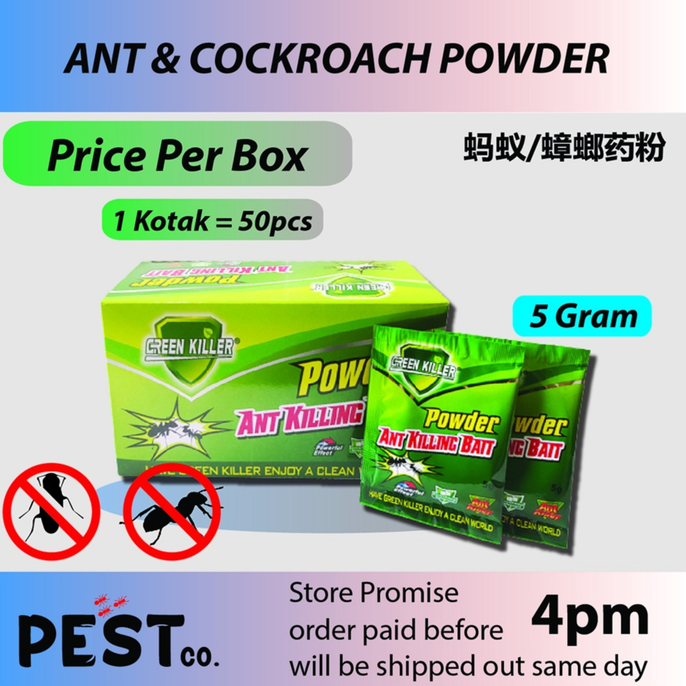 Ant & Cockroach Killing Bait Powder (50 PKT/BOX)Powder Ant Cockroach super Killer Bait Insect ...