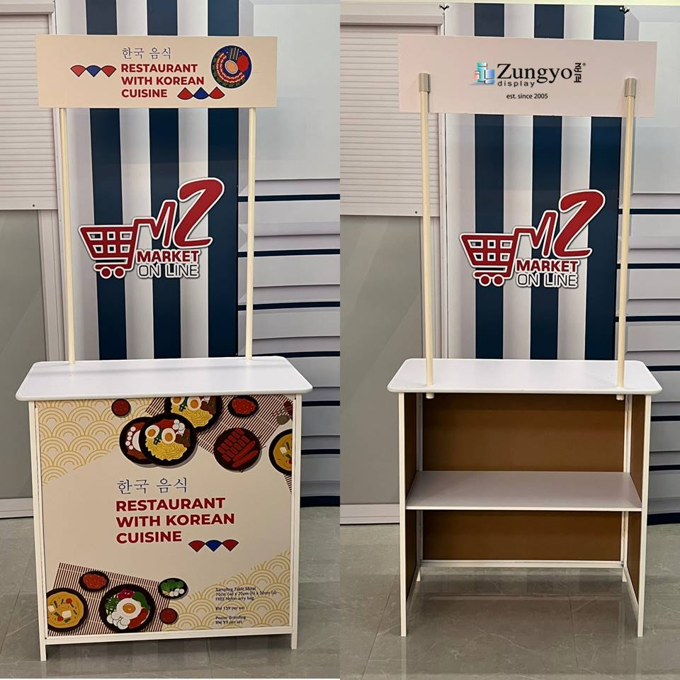 Portable Sampling Booth Table Promotion Counter Display Foldable Table ...