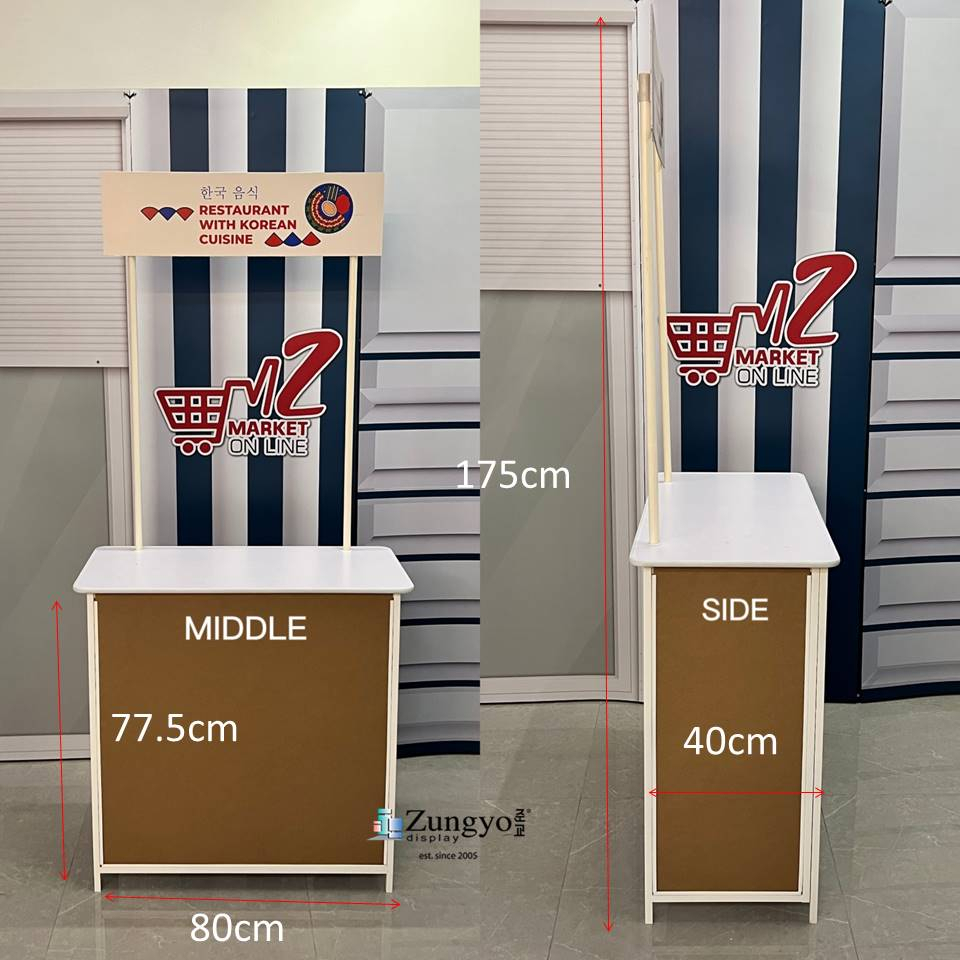Portable Sampling Booth Table Promotion Counter Display Foldable Table ...