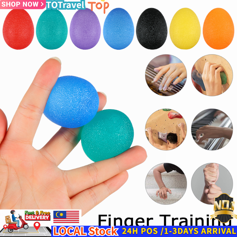 Egg Hand Grip Ball Exercise Therapy Ball Stroke Squeeze Ball Stress ...