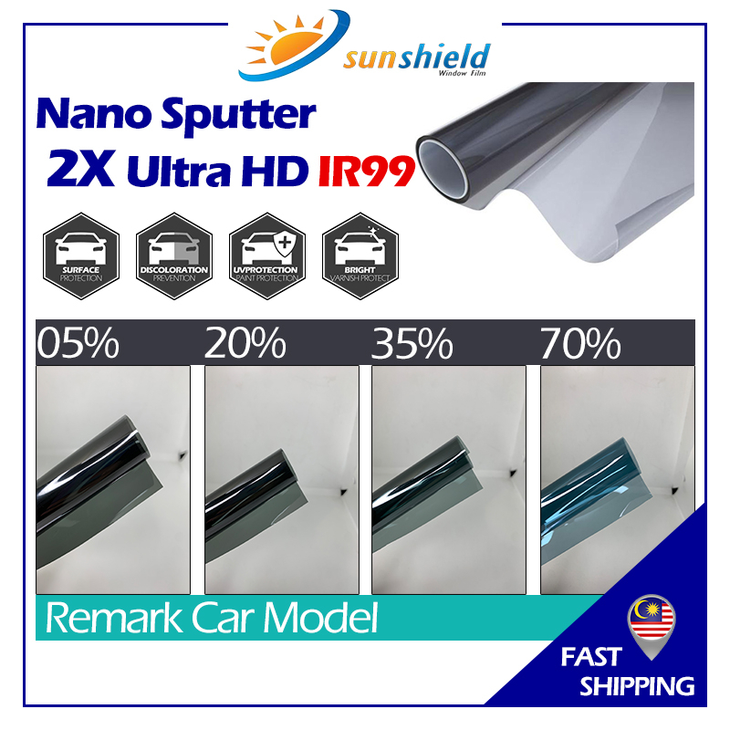 Nano ceramic sputter HD IR99 [Siap Potong] PRECUT car tinted kereta UV ...