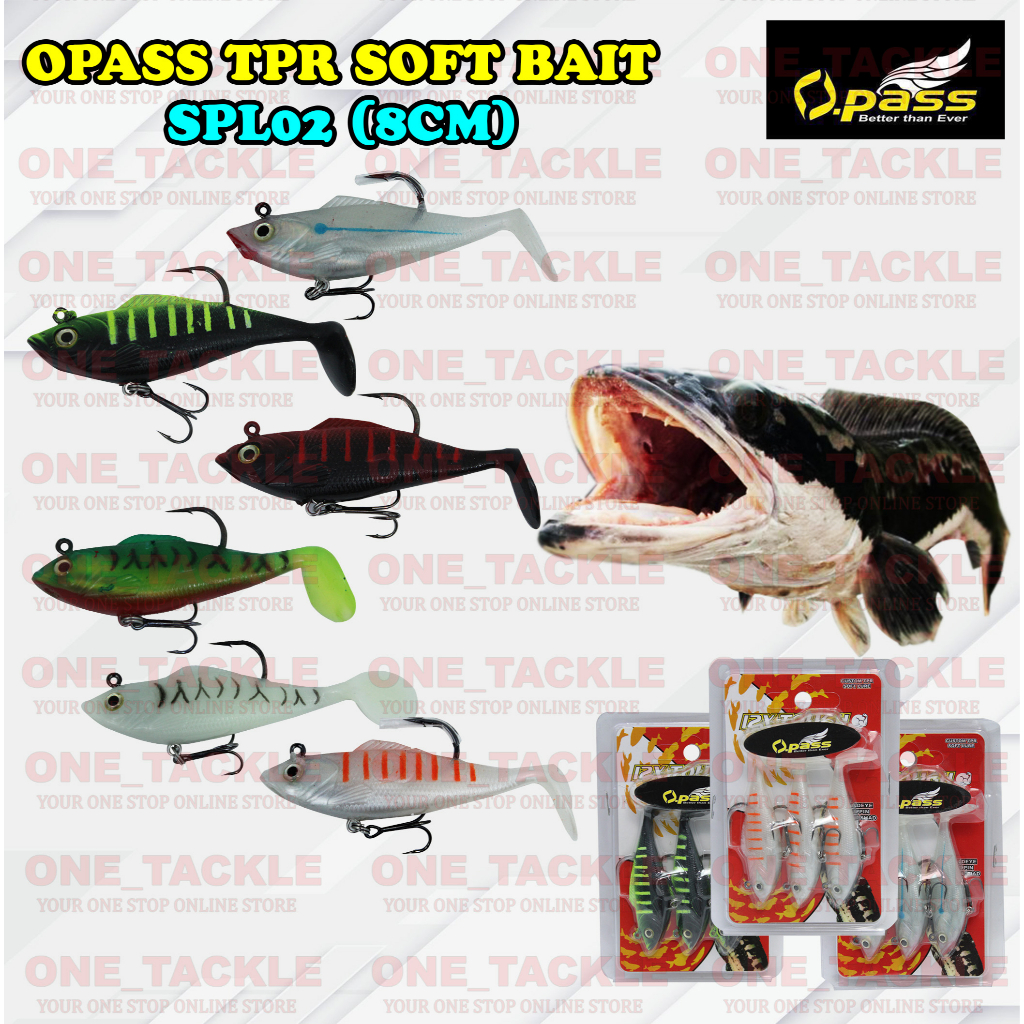 Opass Spl02 Tpr soft bait (8cm) custom tpr soft lure | Shopee Malaysia
