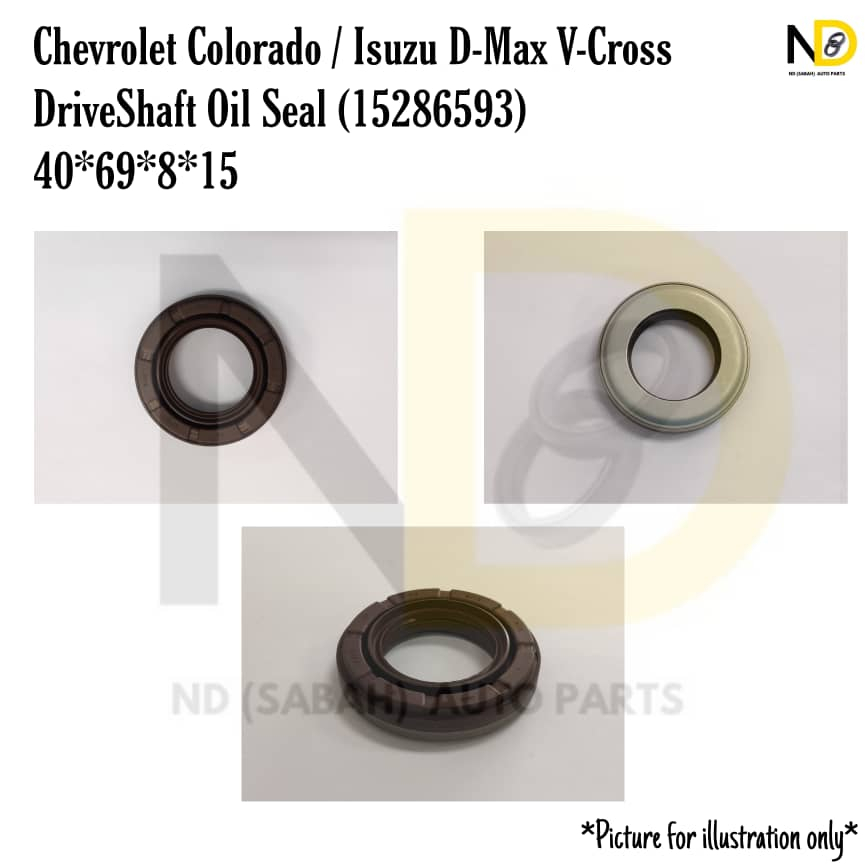 CHEVROLET COLORADO / ISUZU D-MAX V-CROSS DRIVESHAFT OIL SEAL (15286593 ...