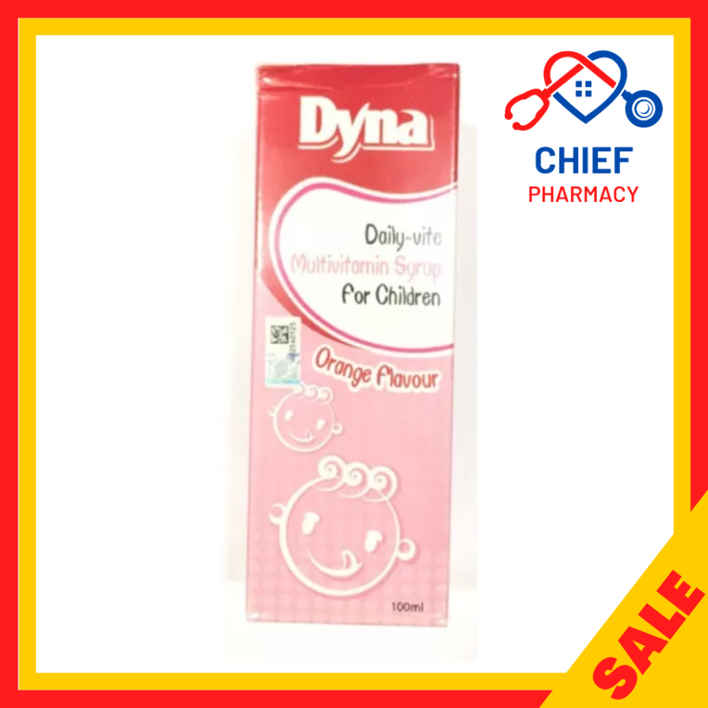 DYNA MULTIVITAMIN SYRUP FOR CHILDREN (ORANGE FLAVOUR) 100ML | Shopee ...