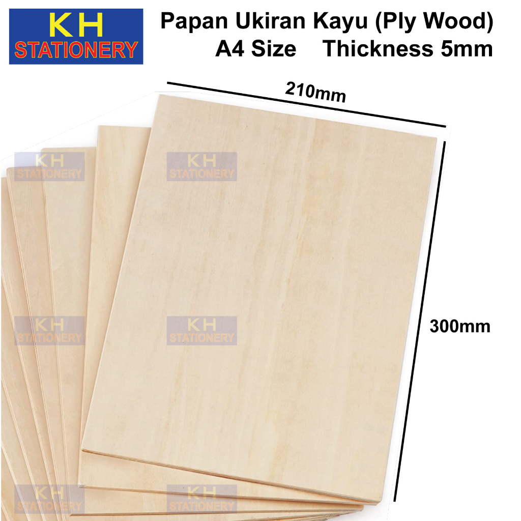 Papan Ukiran Kayu A4 / Carving Wood Sheet / Ply Wood / A4 size Carving ...