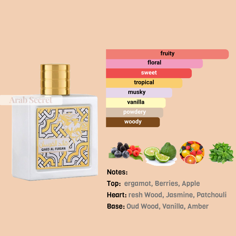 Qaed Al Fursan Perfume Eau de Parfum Original Minyak Wangi Arab Perfum ...