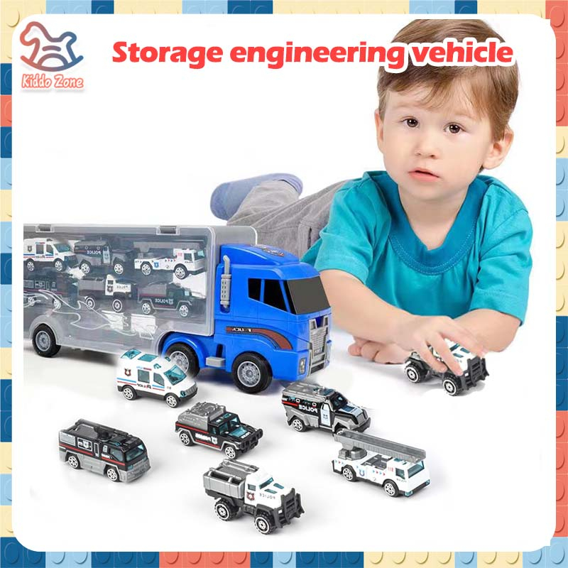 Children's Large Portable Container Truck Toys Fire Truck Toy Big Size ...