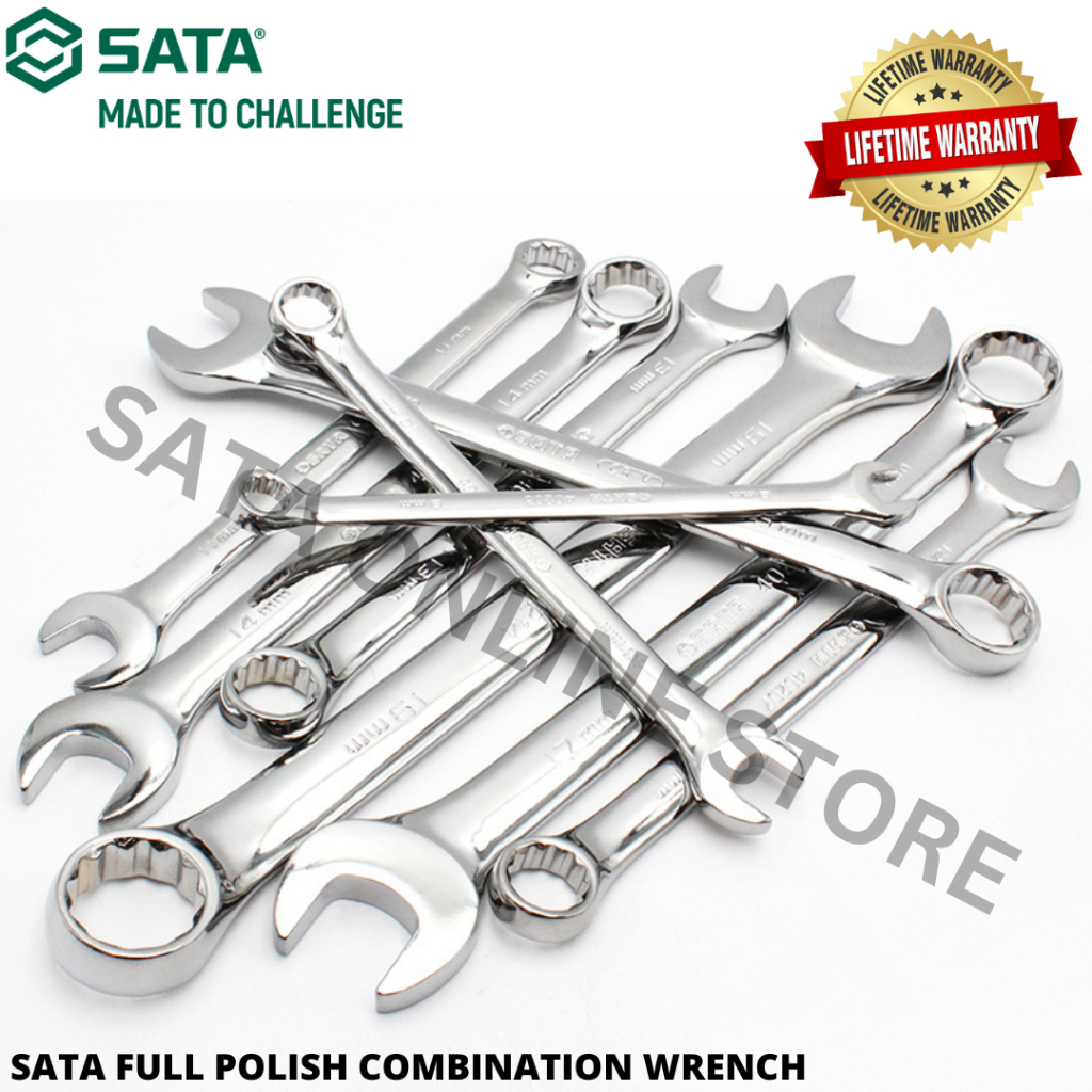 SATA FULL POLISH COMBINATION WRENCH / WRENCH SPANNAR / SATA SPANNAR SET ...