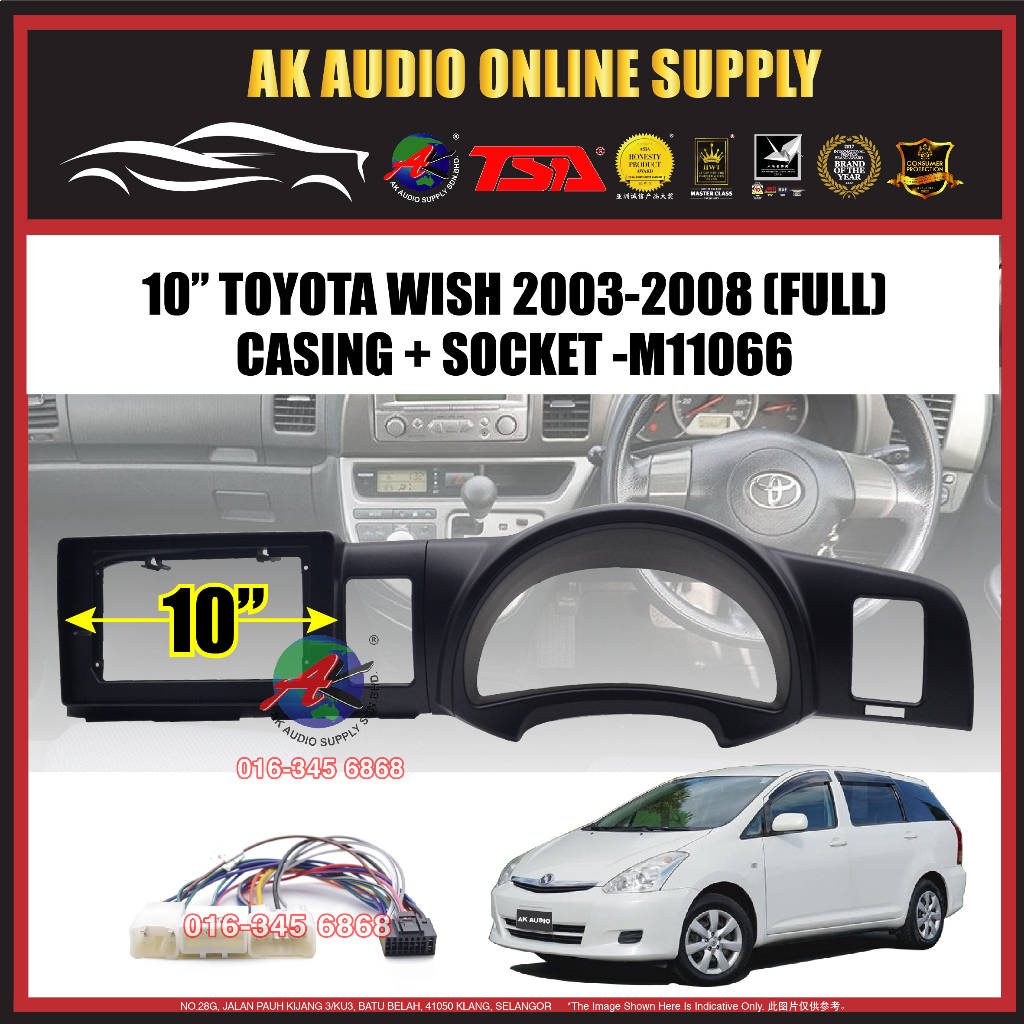 Toyota Wish 2003 - 2008 ( Full ) Android Player 10" inch Casing ...