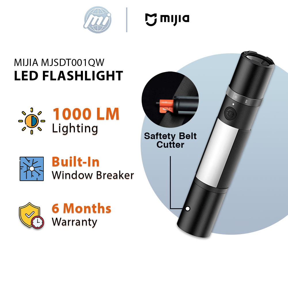 Mijia 1000 Lumen Multifunctional Flashlight MJSDT001QW SOS Warning ...