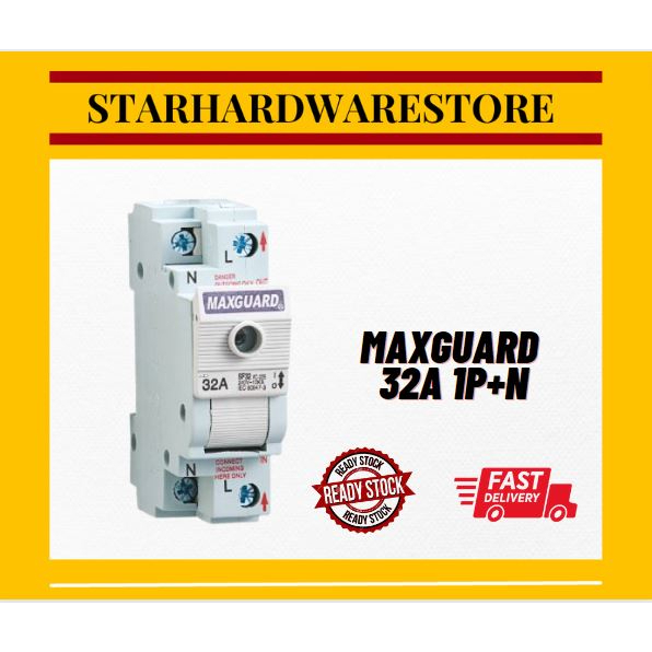 🌟READY STOCK🌟MAXGUARD 32A 1P+N SWITCH FUSE | Shopee Malaysia