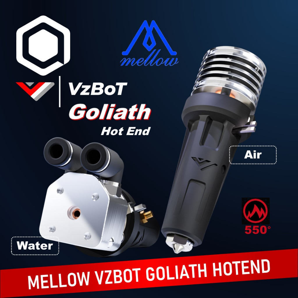 VzBot x Mellow Goliath Hotend - Ultra High Flow & High Speed printing ...