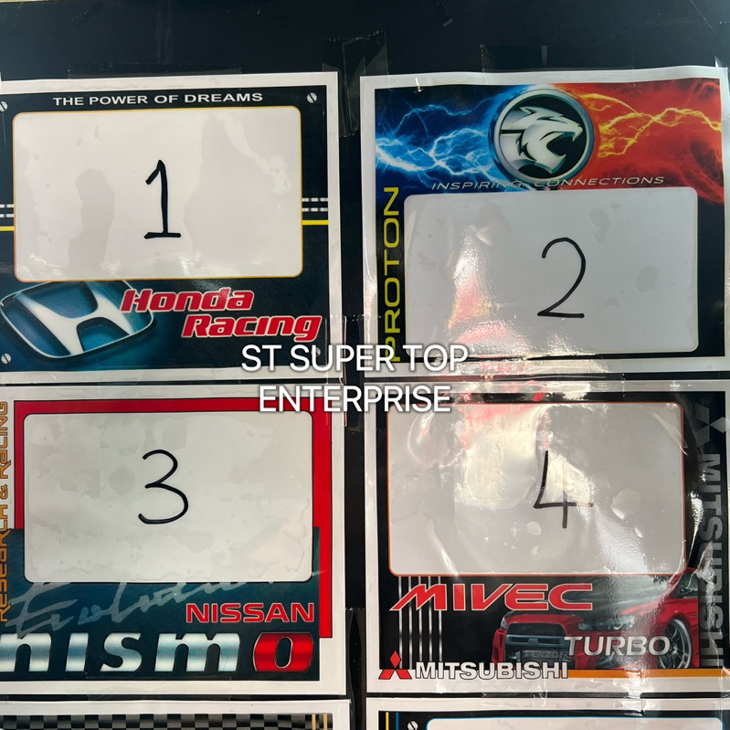 Road Tax Sticker HONDA PROTON NISSAN MITSUBISHI MIVEC PERODUA | Shopee ...