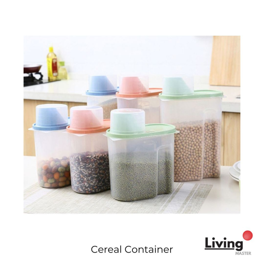 Cereal Container Cereal Storage Container Food Plastic Tupperware ...