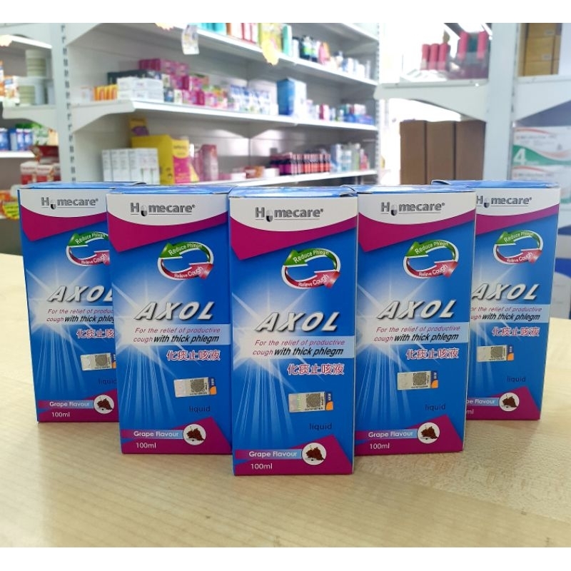 Axol Cough Syrup for Adult & kids 100ml [Grape flavour] - no box ...