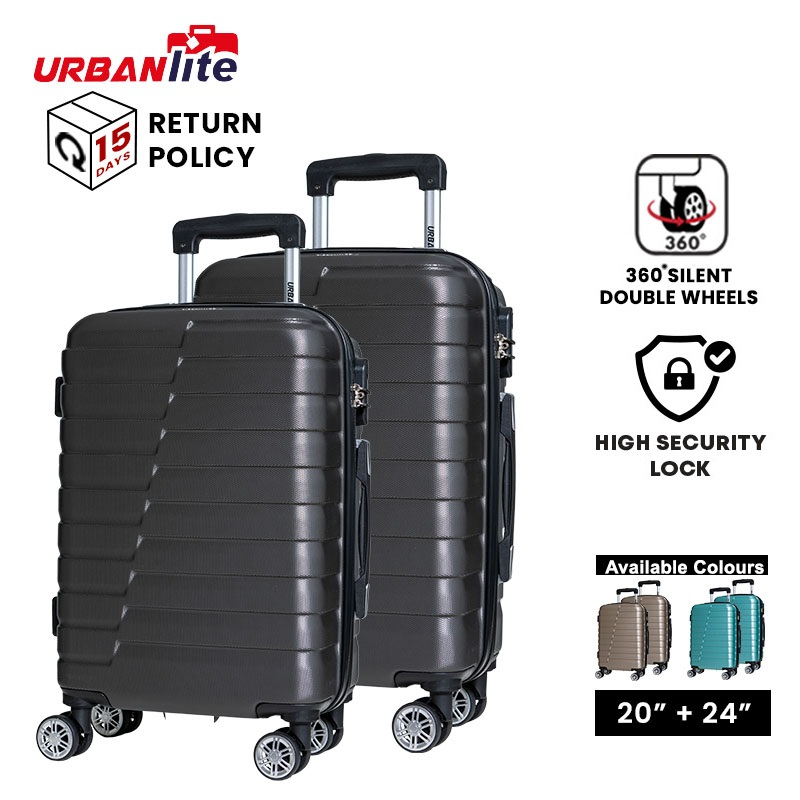 URBANlite Tron 2 IN 1 (20"+24") ABS Hard Case 8-Wheels Spinner Luggage ...