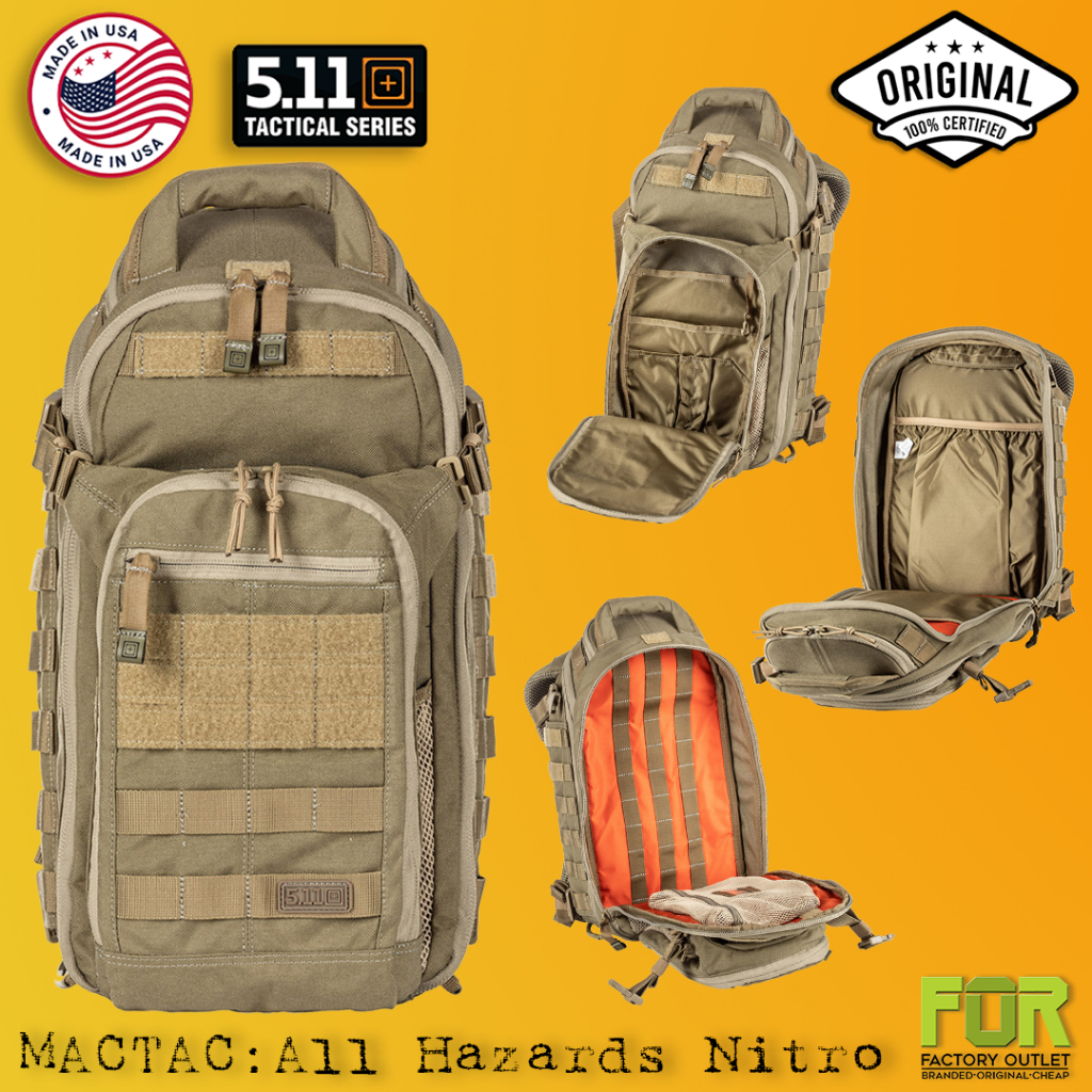 5.II Tactical Series All Hazards Nitro Backpack, Sandstone Nylon, 21 ...