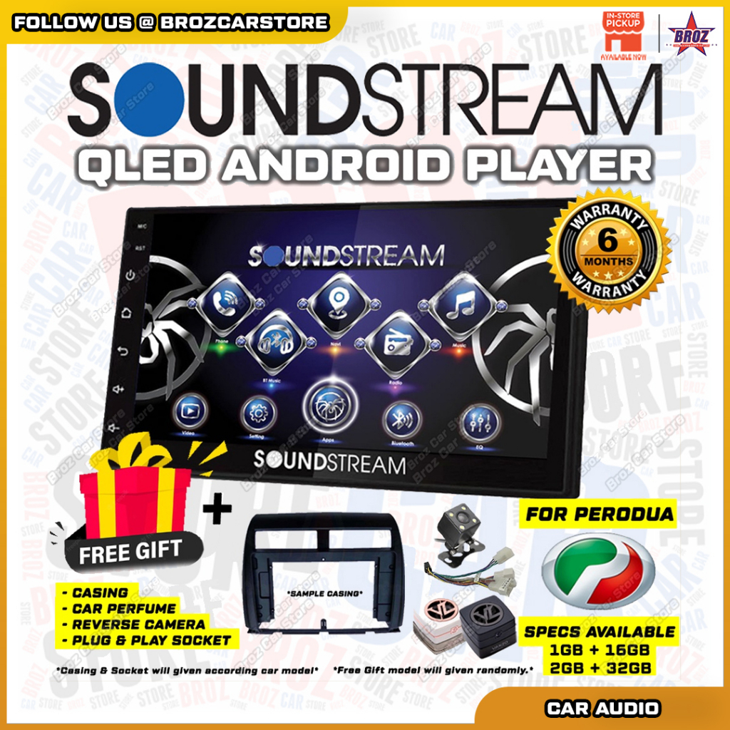 [Installation Available] 🎁 FREE CASING Soundstream QLED 1+16 2+32 DSP ...