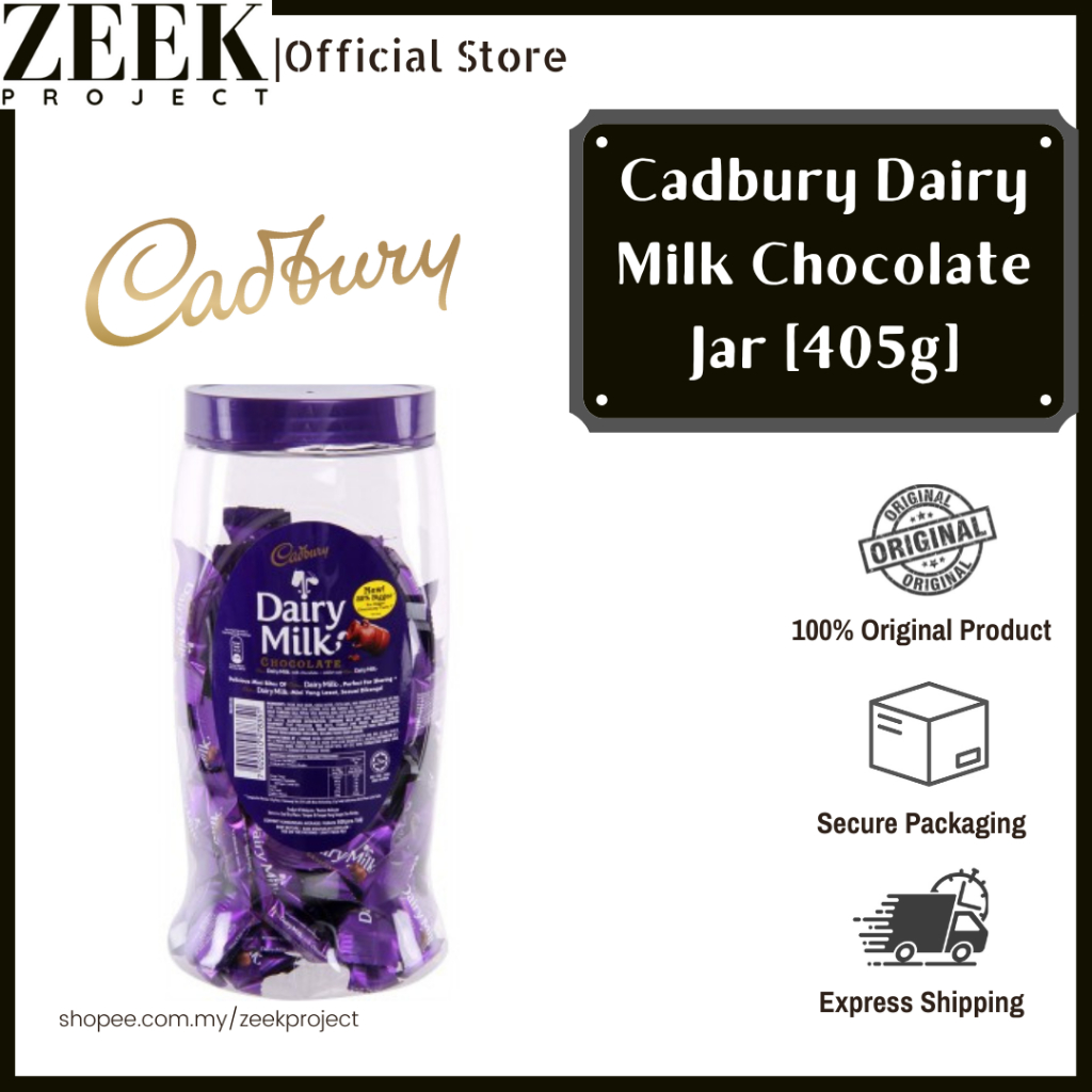 Cadbury Dairy Milk Chocolate Jar Cadbury Jar with Mini Cadbury ...