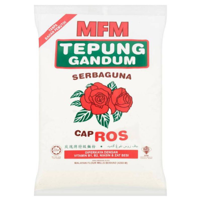 TEPUNG GANDUM CAP ROS 1KG | Shopee Malaysia