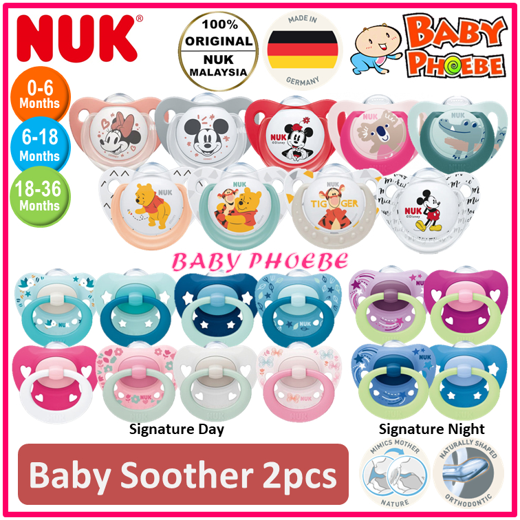[Original] Nuk Orthodontic Shape Silicone Soother/Pacifier Puting with ...