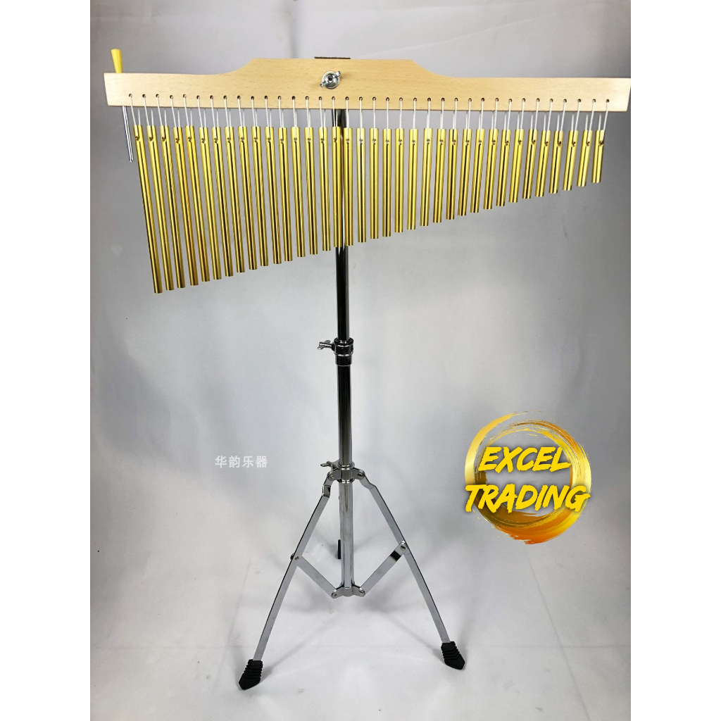 36 Tones Chime with Tripod Stand Single Row Metal Bar Chimes Wind Bell ...