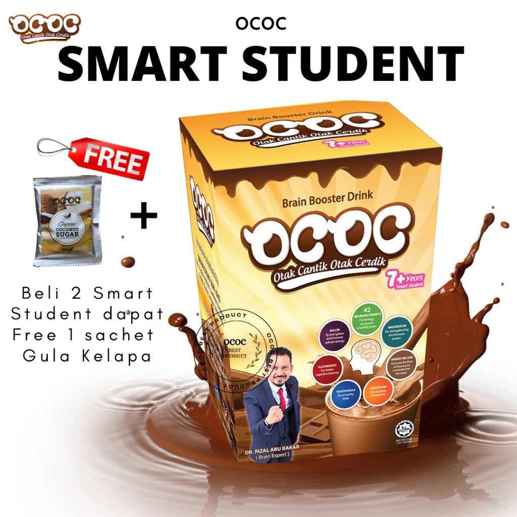 (Ready Stock) Produk Minuman Booster Minda Coco Ococ Smart Student Dr Rizal / Tingkat Fokus ...