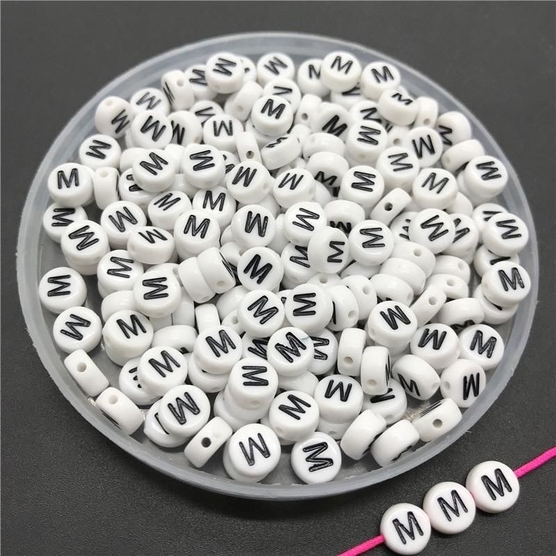 (Ready Stock) 4x7mm 90pcs Q-Z Alphabet White Colour English Letter ...
