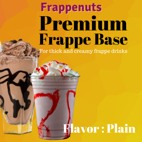 Frappenuts Premium Frappe Base. Plain flavour. For thick and creamy ...