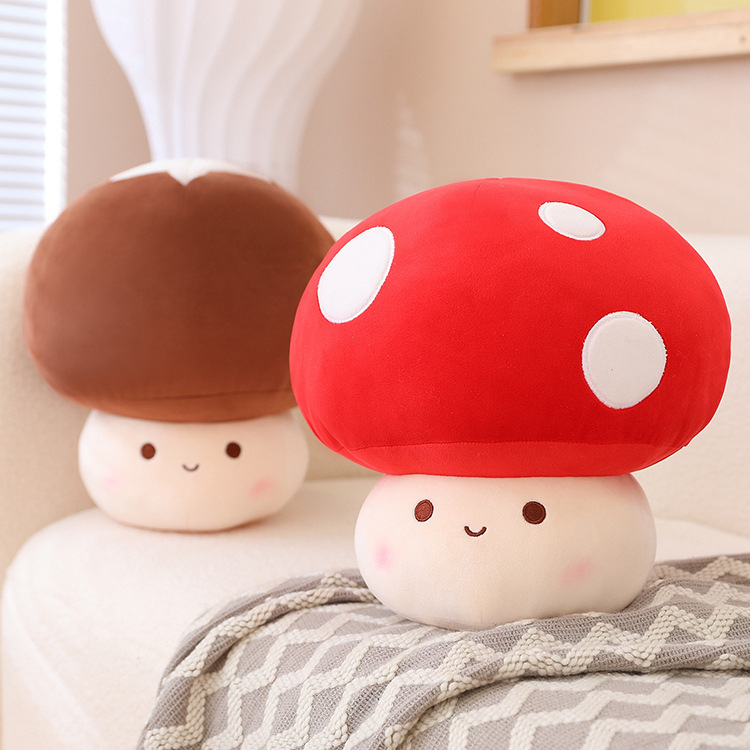 Mushroom Mario Cartoon Cute Plush Soft Stuffed Toy Pillow Birthday Gift ...