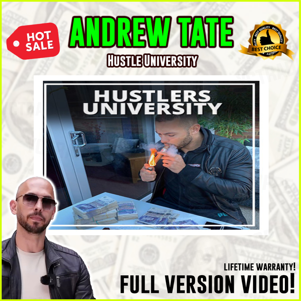 🔥Andrew Tate | The Hustlers University [FULL VIDEO COURSE] 🔥 | Shopee Malaysia