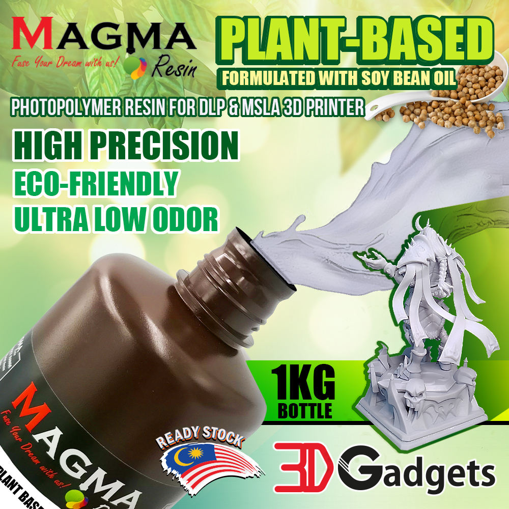 Magma Plant- Based Photopolymer Resin Series 1KG for MSLA 3D Printer ...