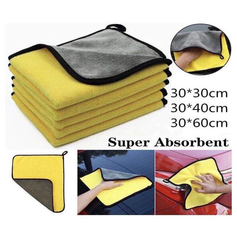 Microfiber Car Cleaning Towel For Car Wash Cloth Wax Polish Towel Kain ...