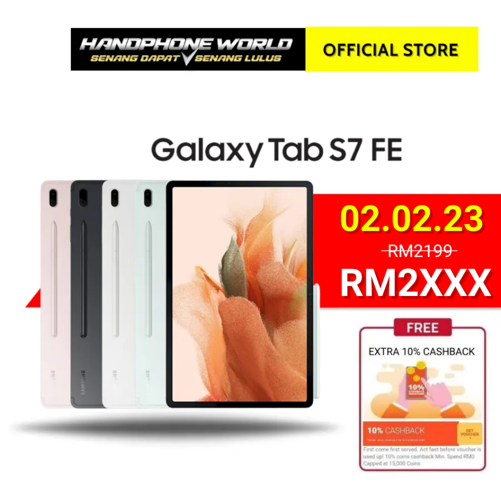 Samsung Galaxy Tab S7 FE | Wi-Fi SM-T730 | Snapdragon 750G | 4GB Ram ...