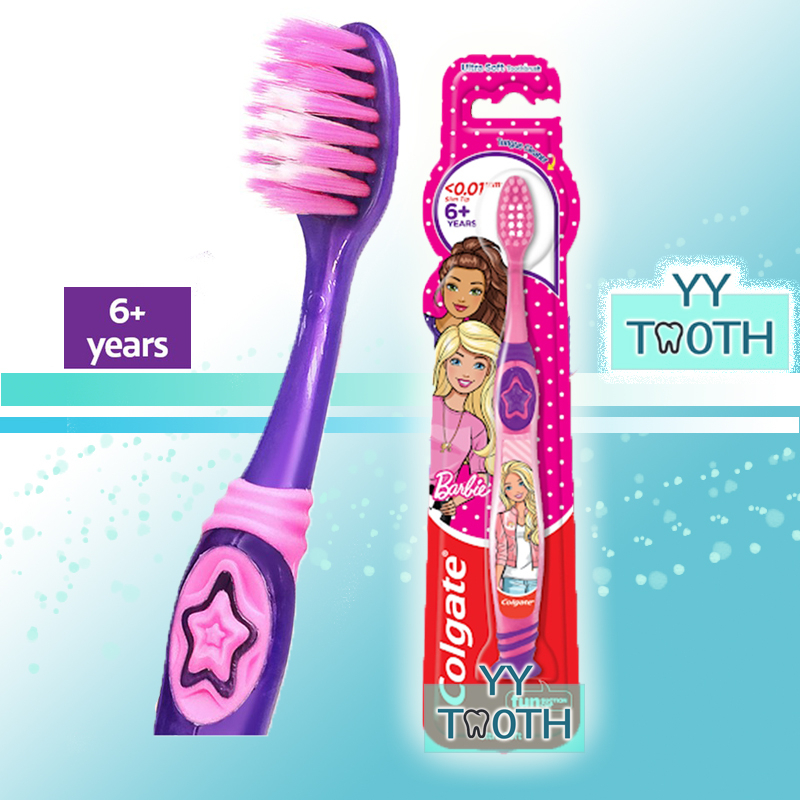 D5G Colgate Kids Barbie Toothbrush 6+ years old(Ultra Soft)berus gigi ...