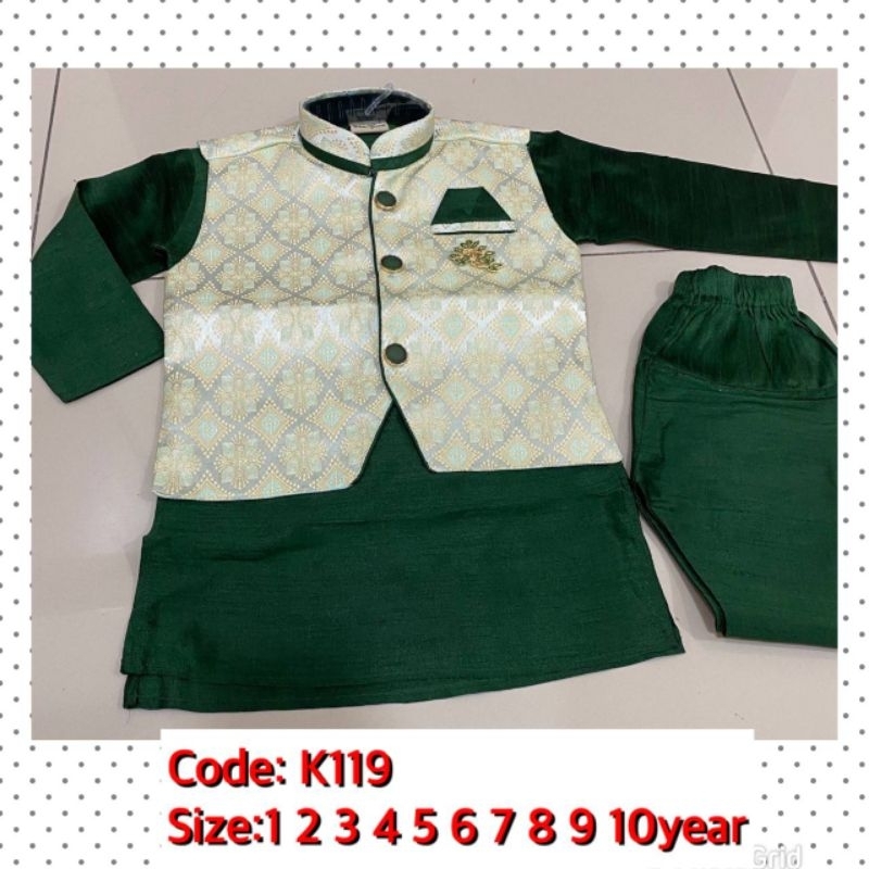 Kids sherwani Readystock boys jippa | Shopee Malaysia