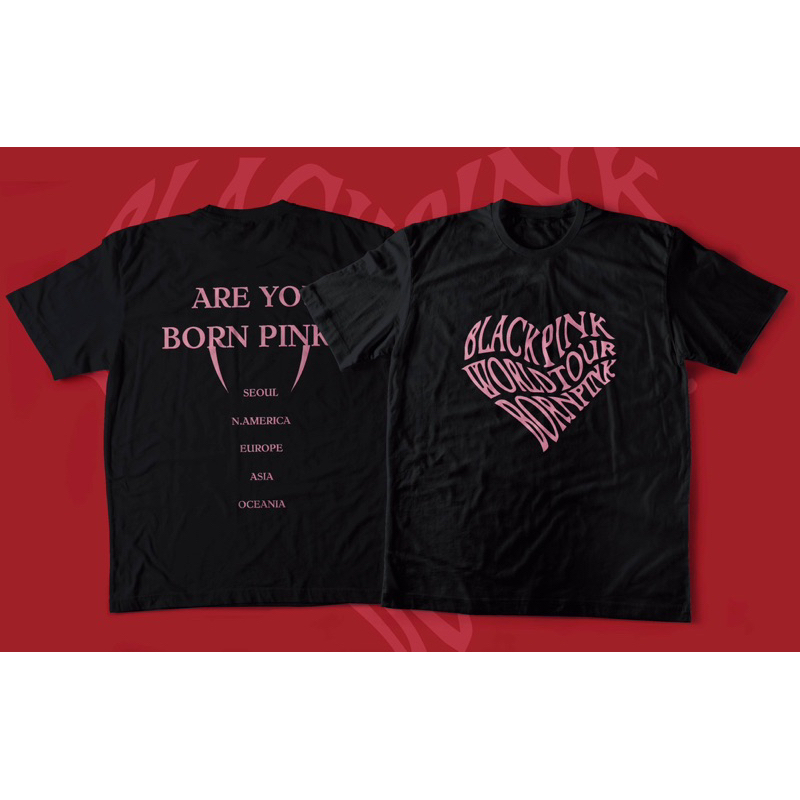 Blackpink World Tour Born Pink Tshirt 100% Cotton Unisex | Shopee Malaysia