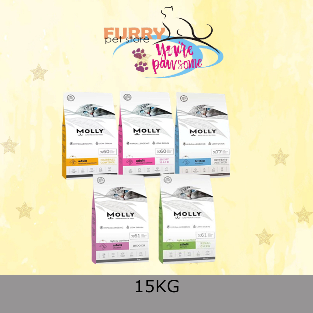 15KG Molly Super Premium Cat Food Full Range | Shopee Malaysia
