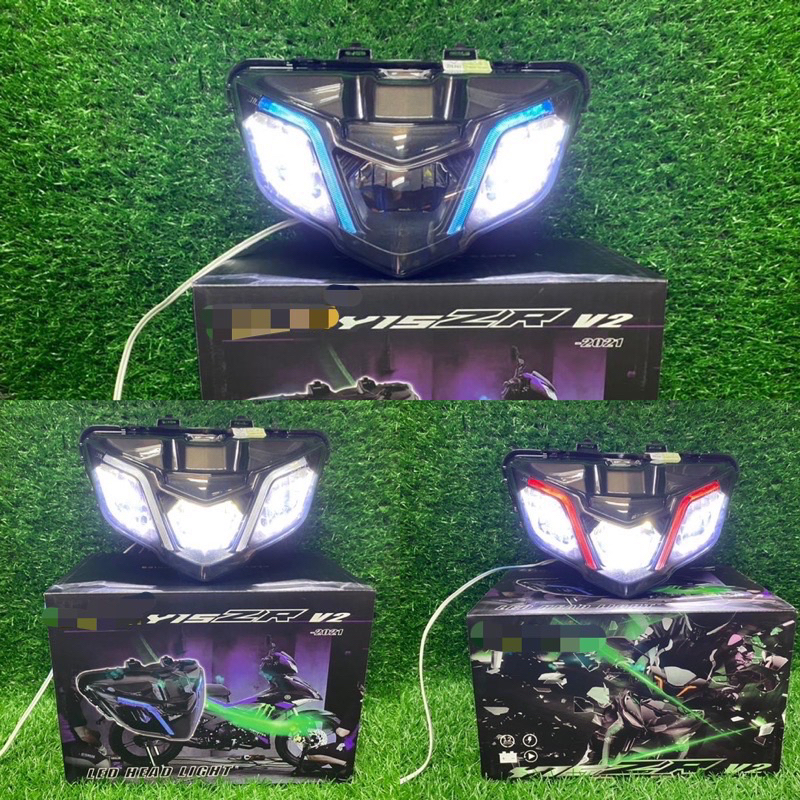 LC135 FI V8 Y15ZR Y15 V2 HEAD LAMP LAMPU DEPAN LED | Shopee Malaysia