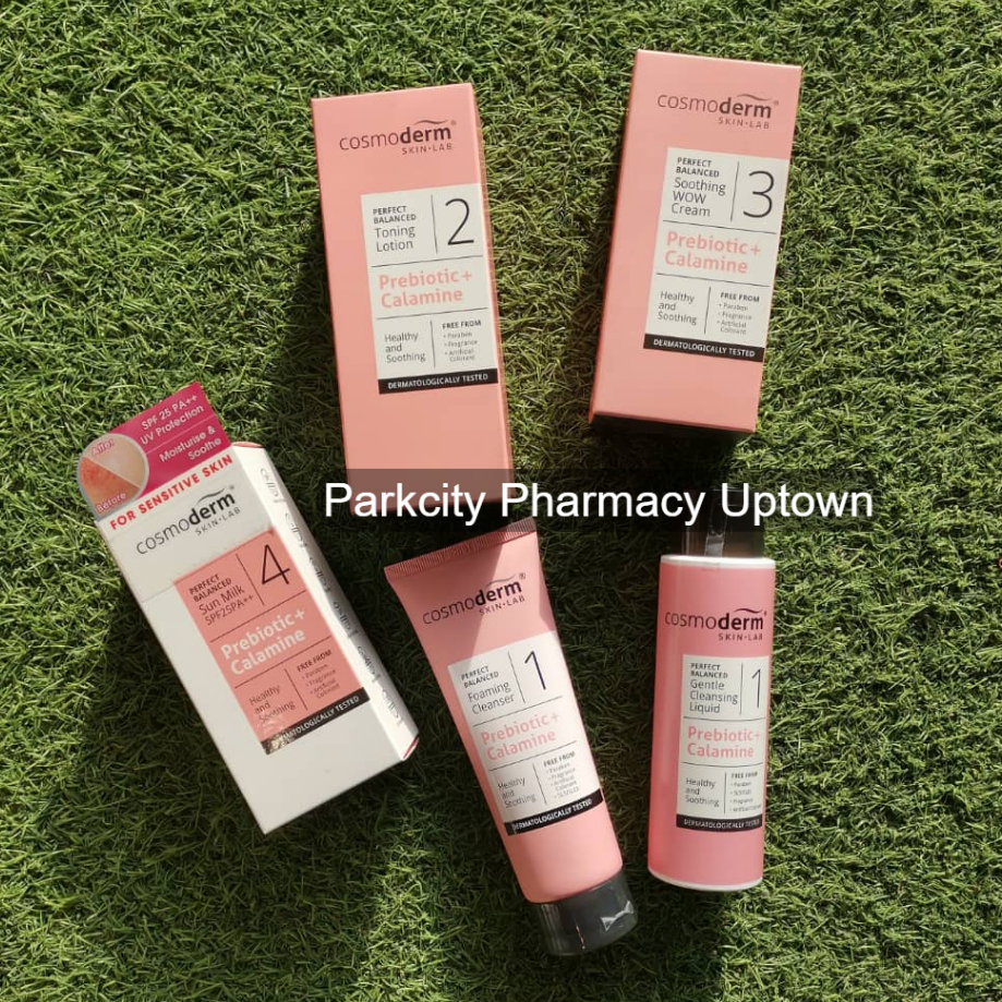 Cosmoderm Perfect Balanced Prebiotic+Calamine (Cleansing Liquid/Foaming ...