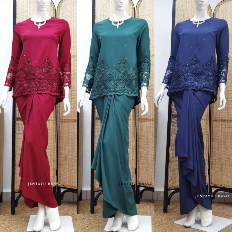 CLARA KURUNG KEDAH LACE READY STOCK PLUS SIZE BAJU RAYA TUNANG NIKAH PENGANTIN BRIDE | Shopee ...