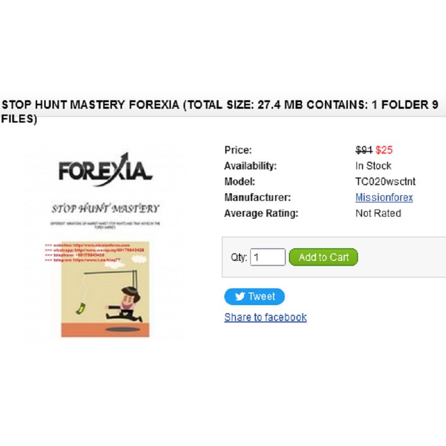 Stop Hunt Mastery Forexia (Total size: 27.4 MB Contains: 1 folder 9 ...