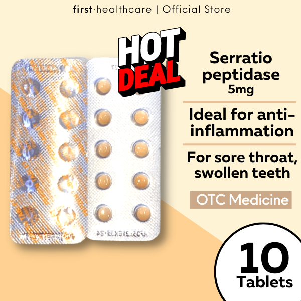 [READY STOCK] Pepzen Serratiopeptidase 5mg Ubat Bengkak Gusi/Sakit Gigi ...