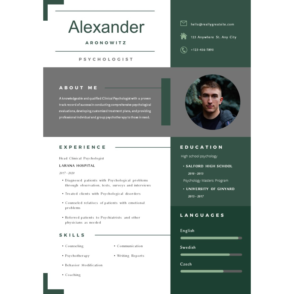 [ENGLISH & B. MELAYU - EDITABLE] Resume Template Alexander Minimalist ...