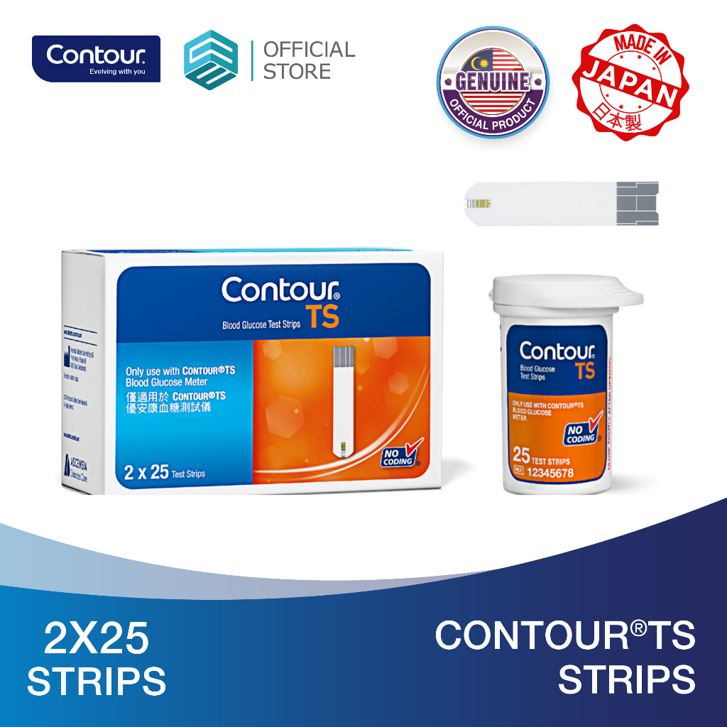 Contour TS Blood Glucose Test Strips 2x25's | Shopee Malaysia