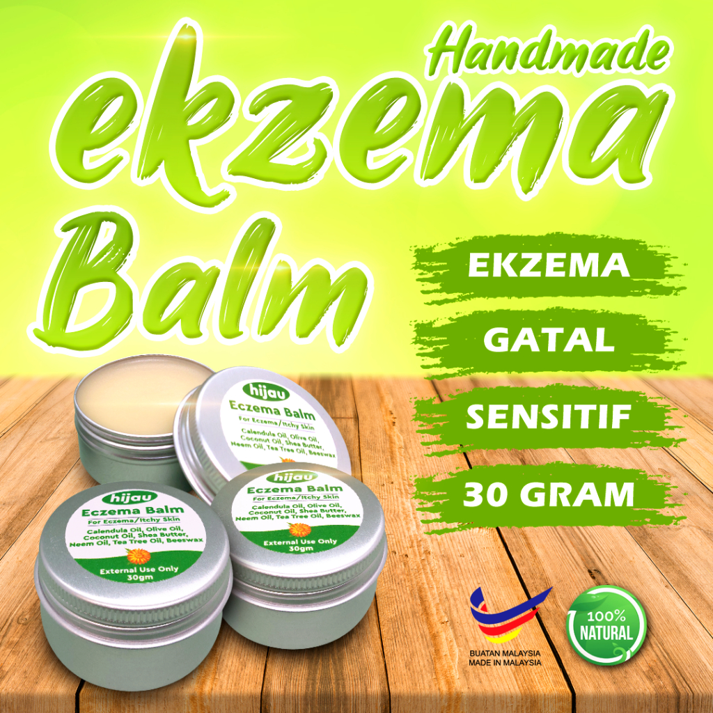Eczema Balm Natural Hand Made Balm Eczema 30 Gram - Ready Stock - For ...