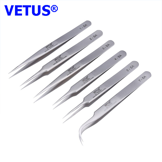 New Set of Vetus High Precision Tweezers Swiss Quality Stainless SA ...