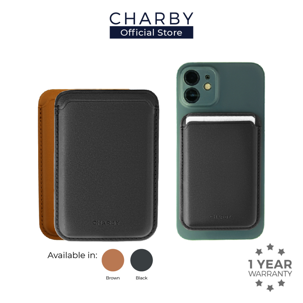 CHARBY Orbit Magnetic Wallet Vegan Leather Card and Banknotes Holder ...