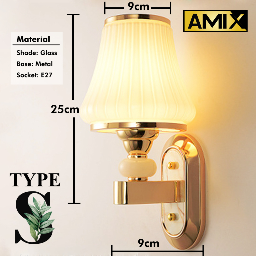 Wall Lamp Designer Decorative Indoor Wall Light /E27 Lampu Dinding ...