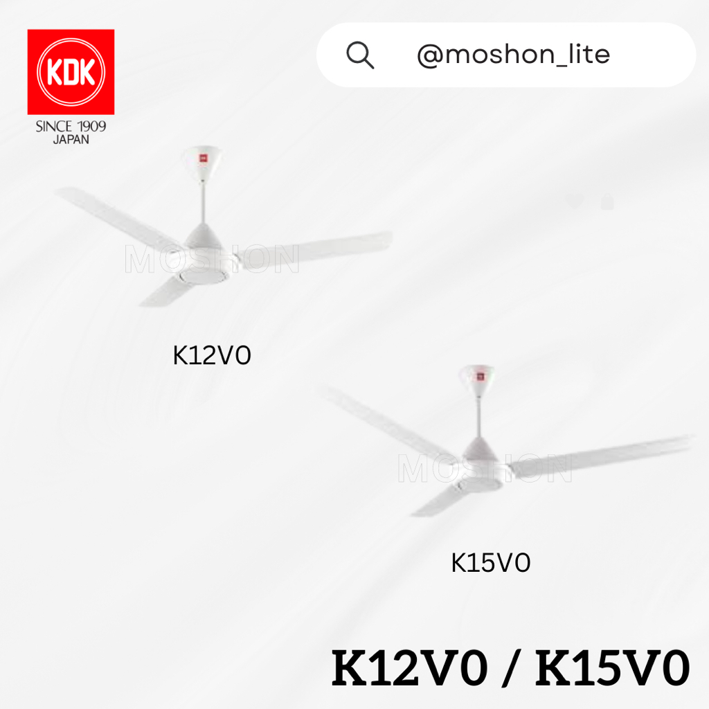 KDK K12V0 K15V0 48" 60” Regulator 3 Blades Ceiling Fan / 48" 60" Kipas ...